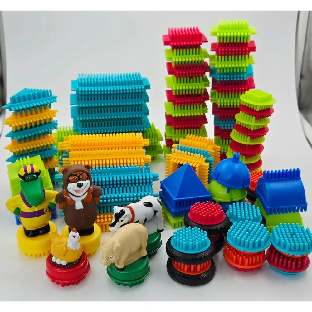Bristle Blocks | Toys | Vintage Bristle Blocks Building Set Animal ...